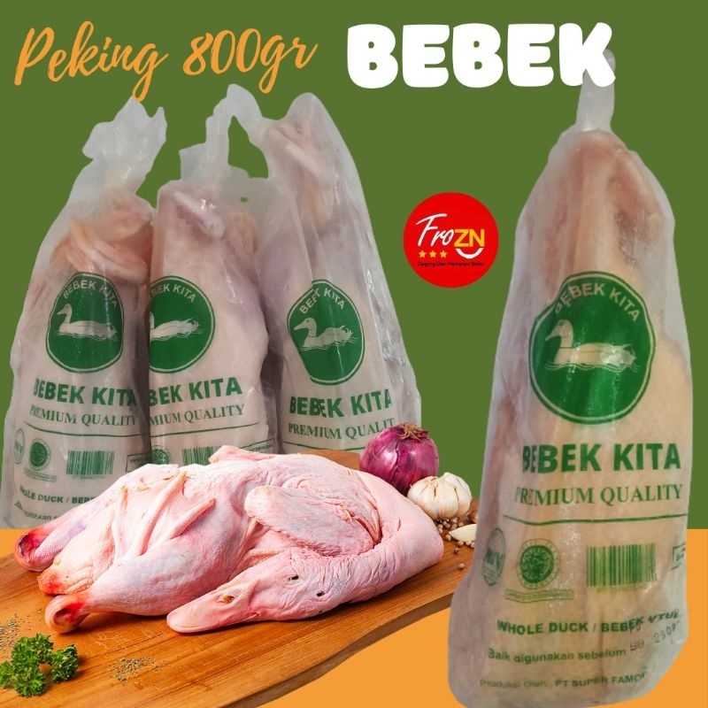 Jual Frozn Whole duck / bebek utuh / peking +/- 800 gram Premium ...