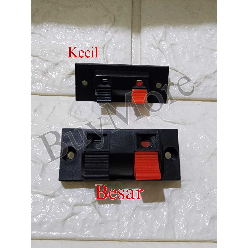 Jual Terminal Speaker 2P Segi 2 Pin Kecil Terminal Spiker Besar ...