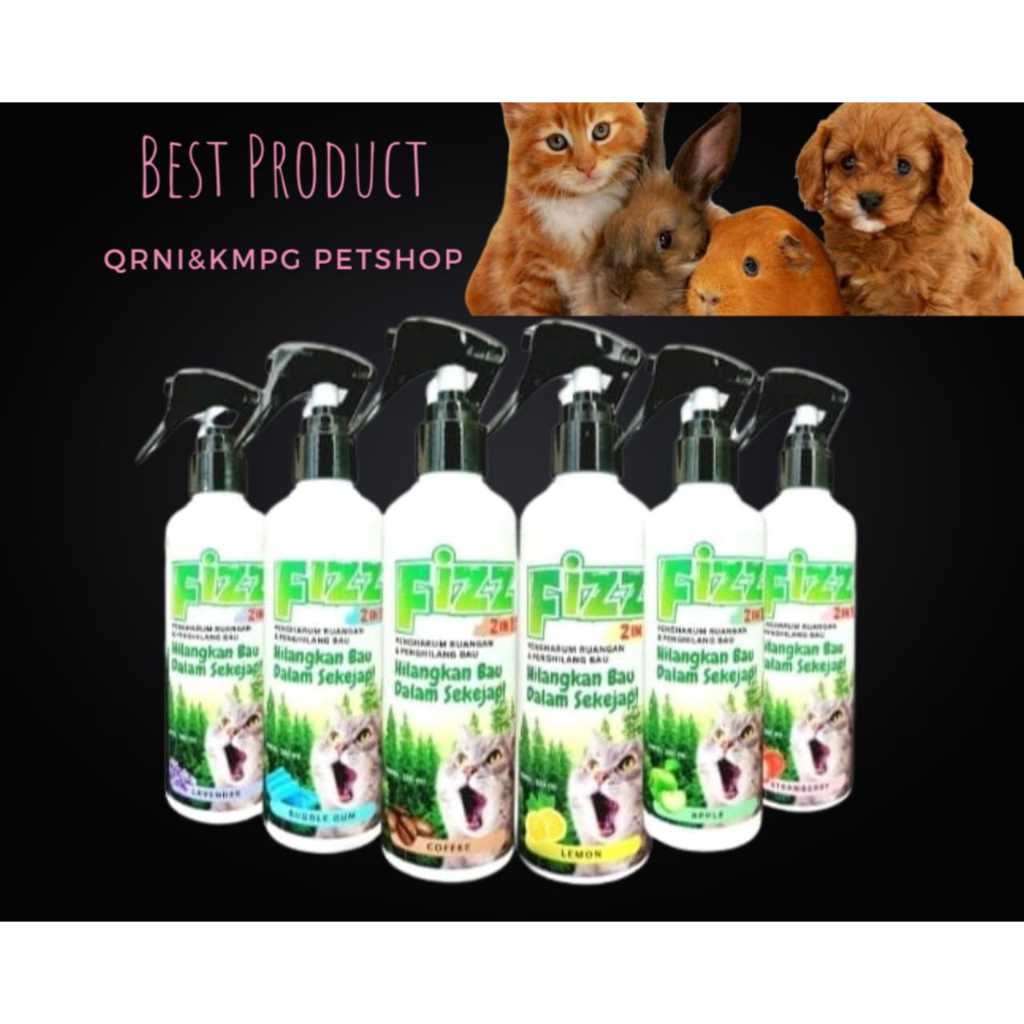 Jual FIZZ Hewan Peliharaan 250ML Penghilang Bau Kotoran kucing anjing ...
