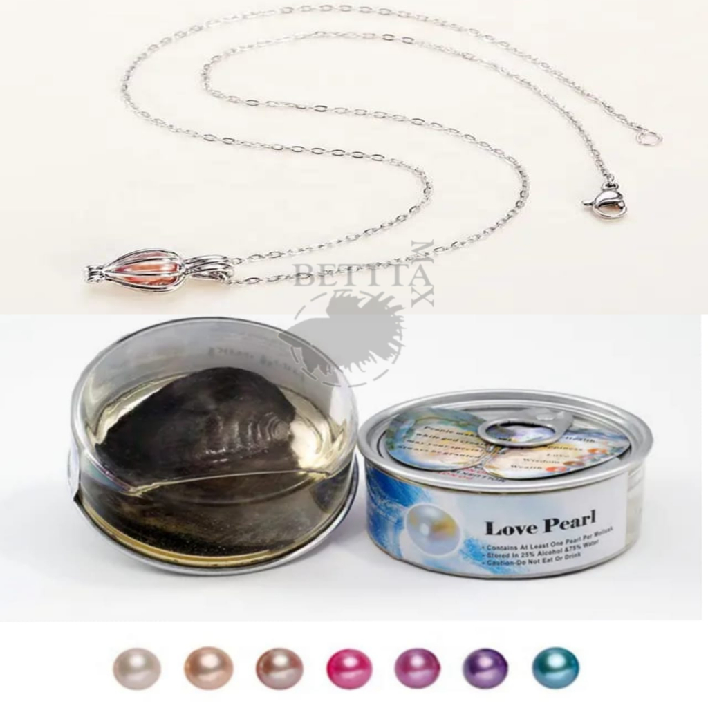 Jual Kalung Mutiara Kerang Asli Wish Pearl Necklace Viral Hadiah Kado ...