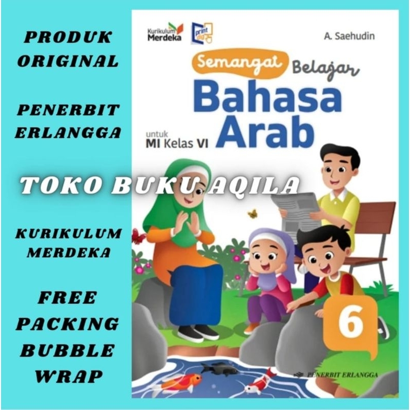 Jual Buku Semangat Belajar Bahasa Arab Kelas 1 2 3 4 5 6 MI Erlangga Kurikulum Merdeka Original ...