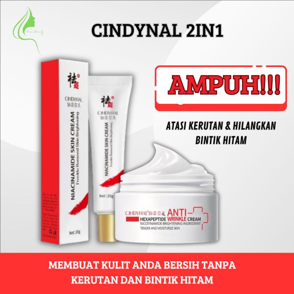 Jual BPOM Cindynal 2in1 Cream Remove Dark Spots Penghilang Flek Bintik Hitam | Hexapeptide Cream ...