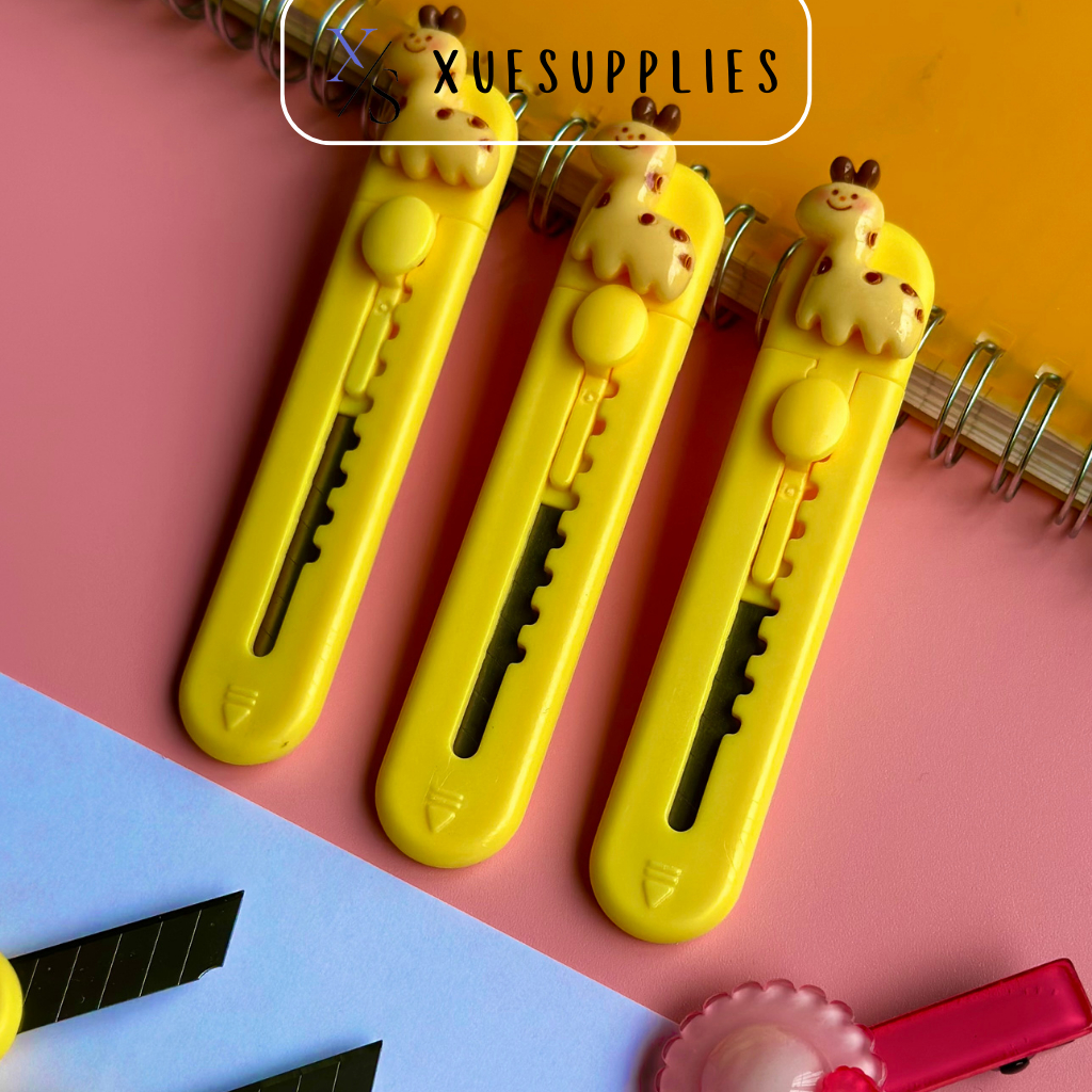 Jual Mini Cutter Aesthetic Lucu Portable Karakter Jerapah Pemotong ...