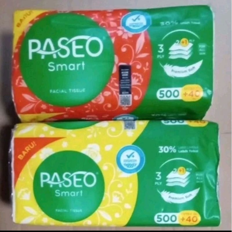 Jual Tisu Paseo Smart 500 sheet + 40 sheet ply | Shopee Indonesia