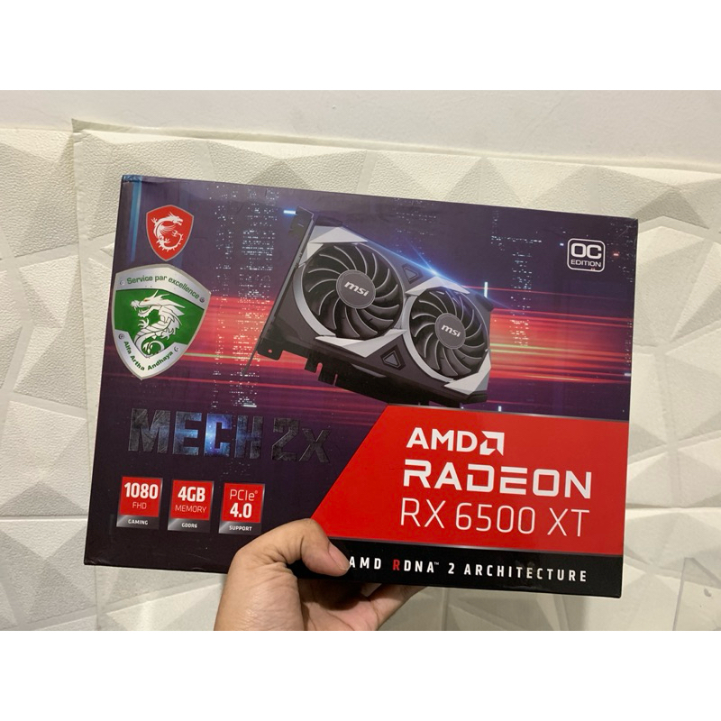 Jual VGA RX 6500 XT 4Gb MSI Mech bukan rx 6600 5700 rtx 2060 | Shopee ...