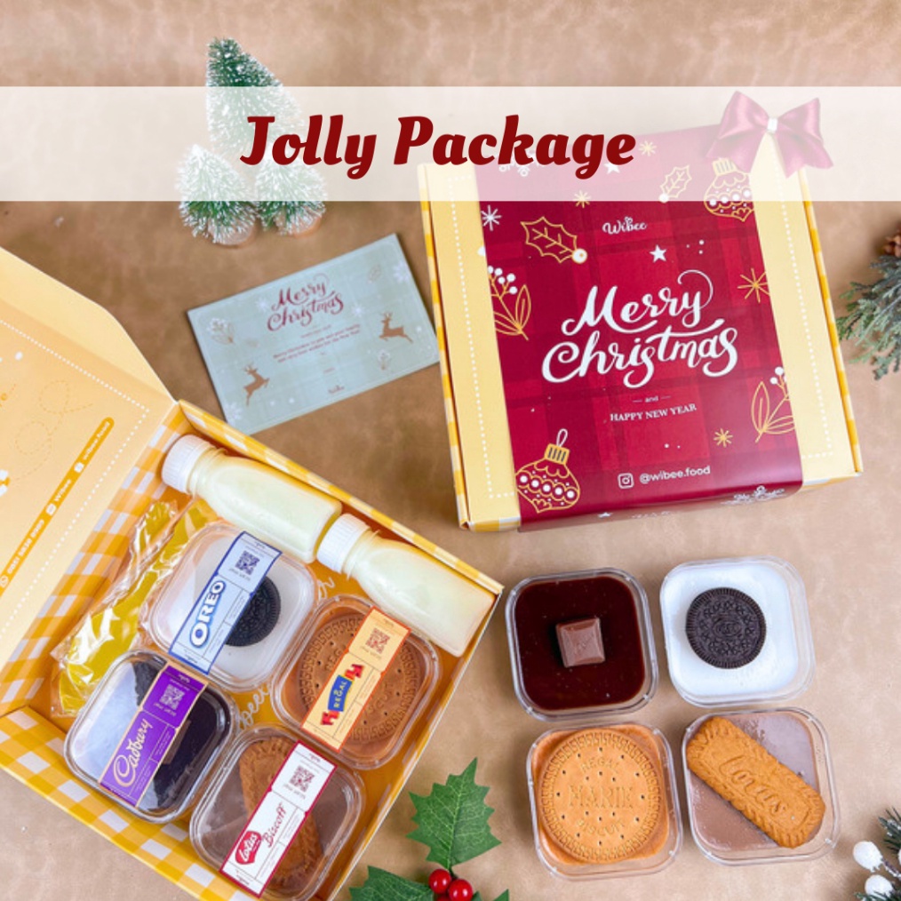 Jual 1212 Jolly Package Christmas Hampers Pudding Parsel Natal Puding ...