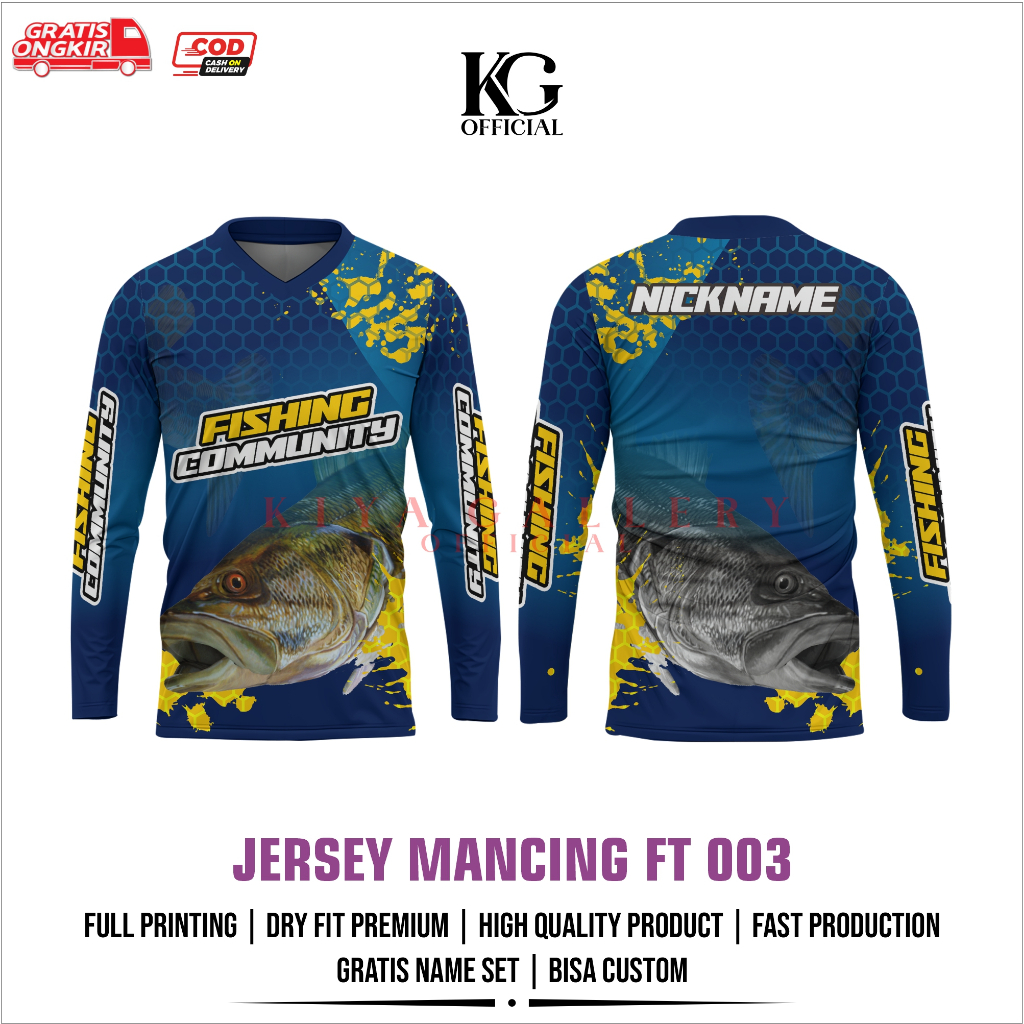 Jual JERSEY MANCING FT003 PREMIUM FULL PRINTING GRATIS CUSTOM NAMA ...