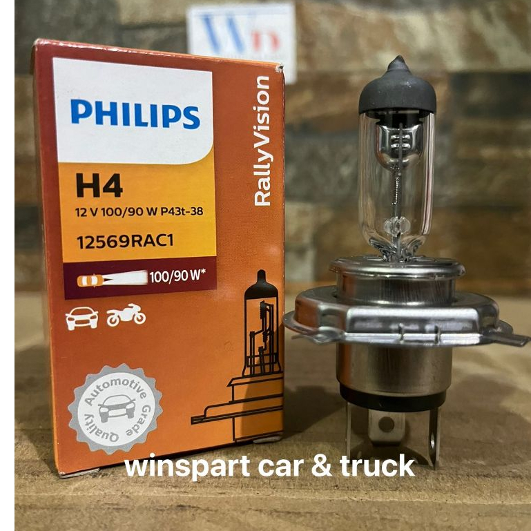 Jual BOHLAM LAMPU HALOGEN PHILIPS H4 12V 100/90W P43t-38 ORIGINAL | Shopee Indonesia