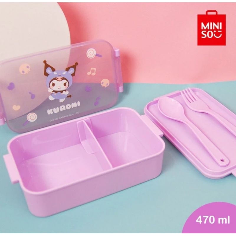 Jual Miniso x Sanrio Kotak Makan Sanrio 470ml Kotak Makan Miniso Bento ...