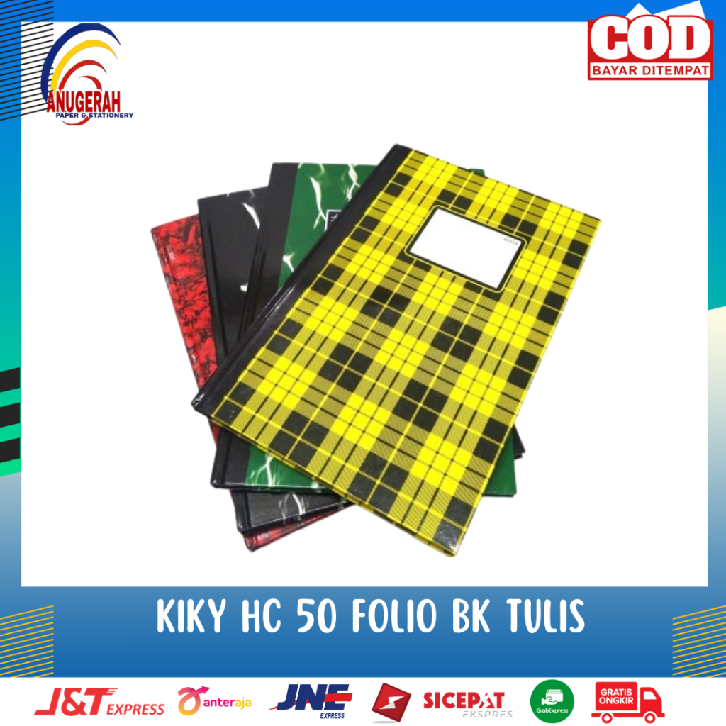 Jual KIKY HARD COVER 50 FOLIO BUKU TULIS (PCS) | Shopee Indonesia