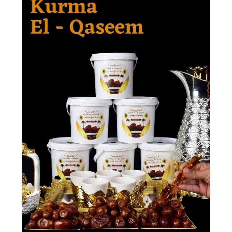 Jual Kurma Sukari Al-Qasim 550gr Kemasan Ember 550gr kurma ember ...