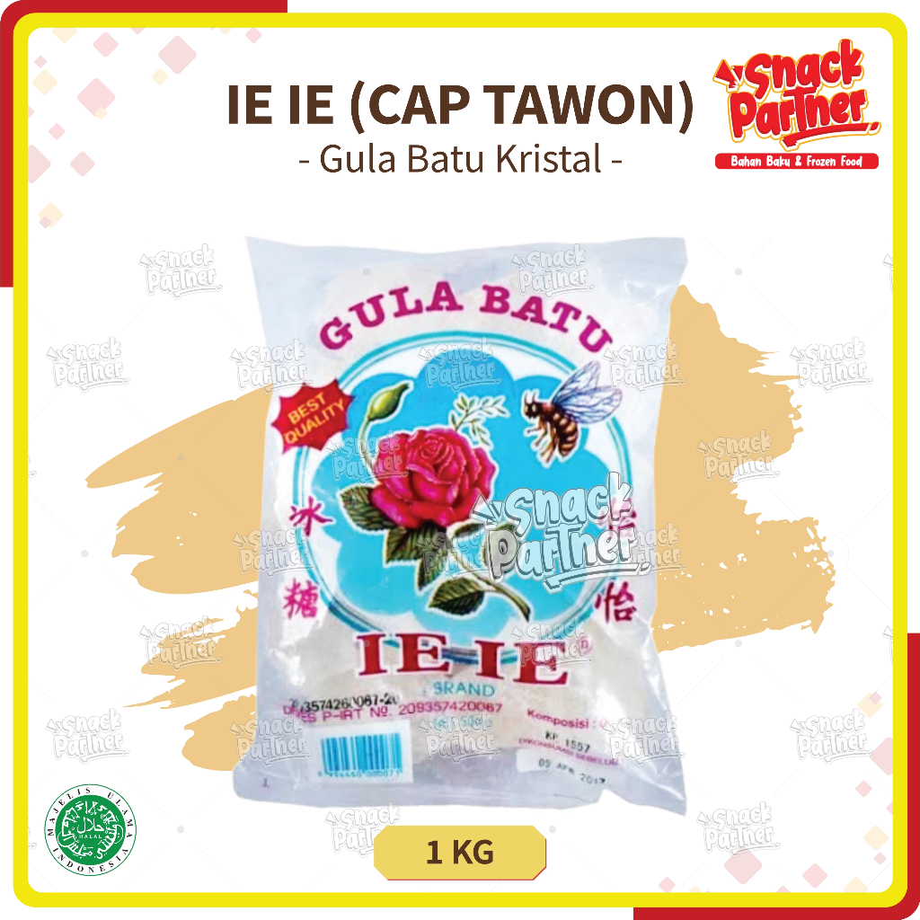 Jual [EXP 21 JUN 2025] IE IE (CAP TAWON) 1 KG - GULA BATU KRISTAL 1KG ...
