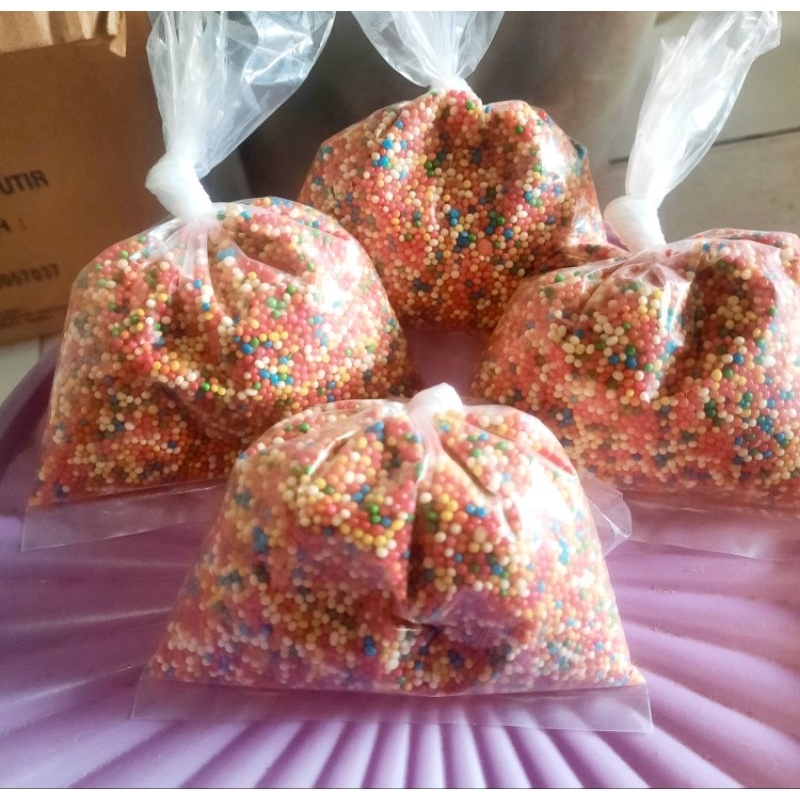 Jual Spikel Trimit Hiasan Kue ulang tahun Gula Warna Warni Sprinkle ...