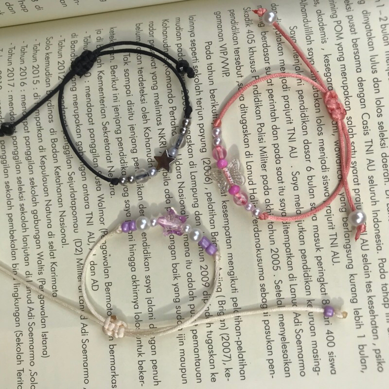 Jual PRE ORDER / BACA DESKRIPSI PRODUCT‼️‼️ Gelang tali serut manik ...
