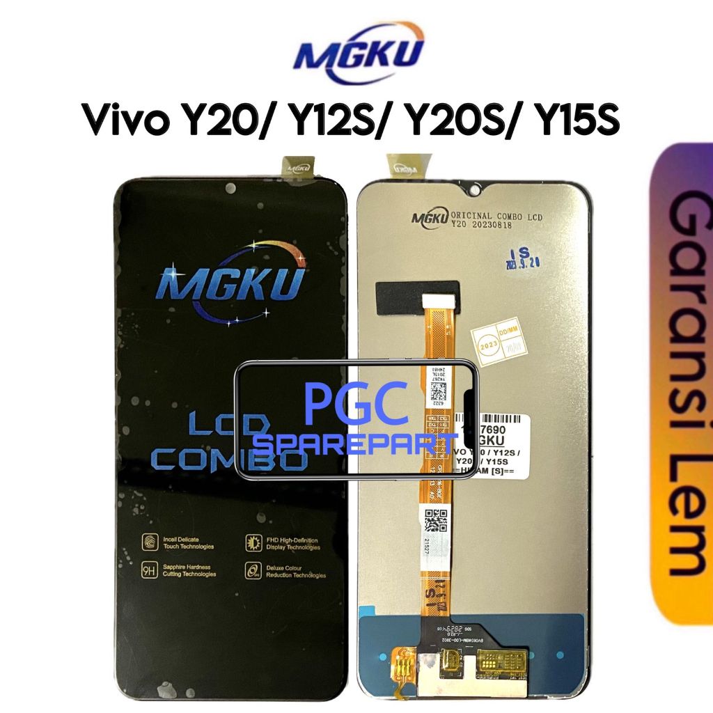 Jual LCD Touchscreen Fullset Vivo Y20 / Y01 / Y11s / Y12s / Y12A / Y20s / Y3s 2021 / Y15s / Y15A ...