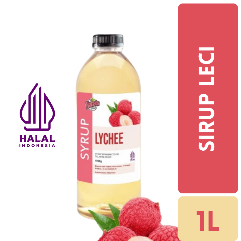 Jual 1000 mL Lychee Syrup - Sirup Litchi - Sirop Leci Letci Strop ...