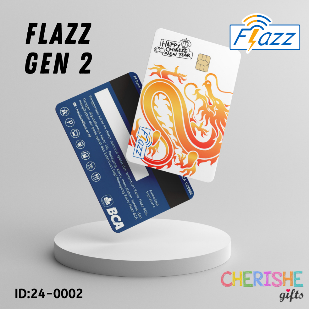 Jual Kartu Flazz BCA Gen2 Cetak 1 Sisi Custom CNY Dragon | Shopee Indonesia