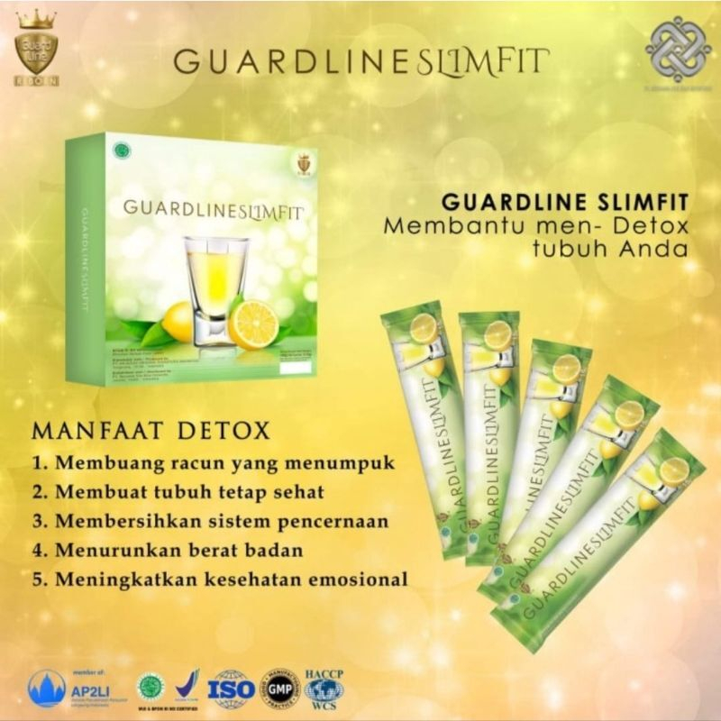 Jual Guardline Slimfit 1 Box Isi 10 Sachet Rasa Lemon Detox Slimfit Guardline Fiber Drink Diet ...