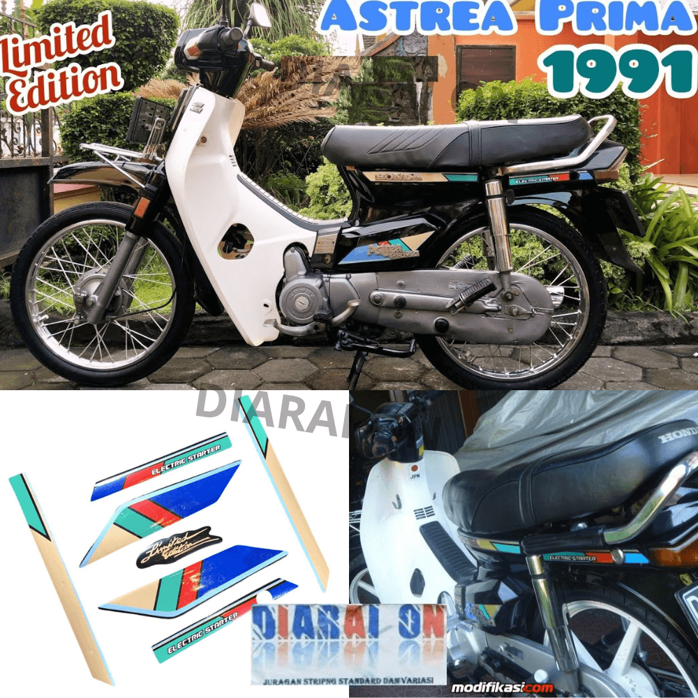 Jual Striping Stiker Astrea Prima - Astrea 1990 1991 Hijau Murah ...