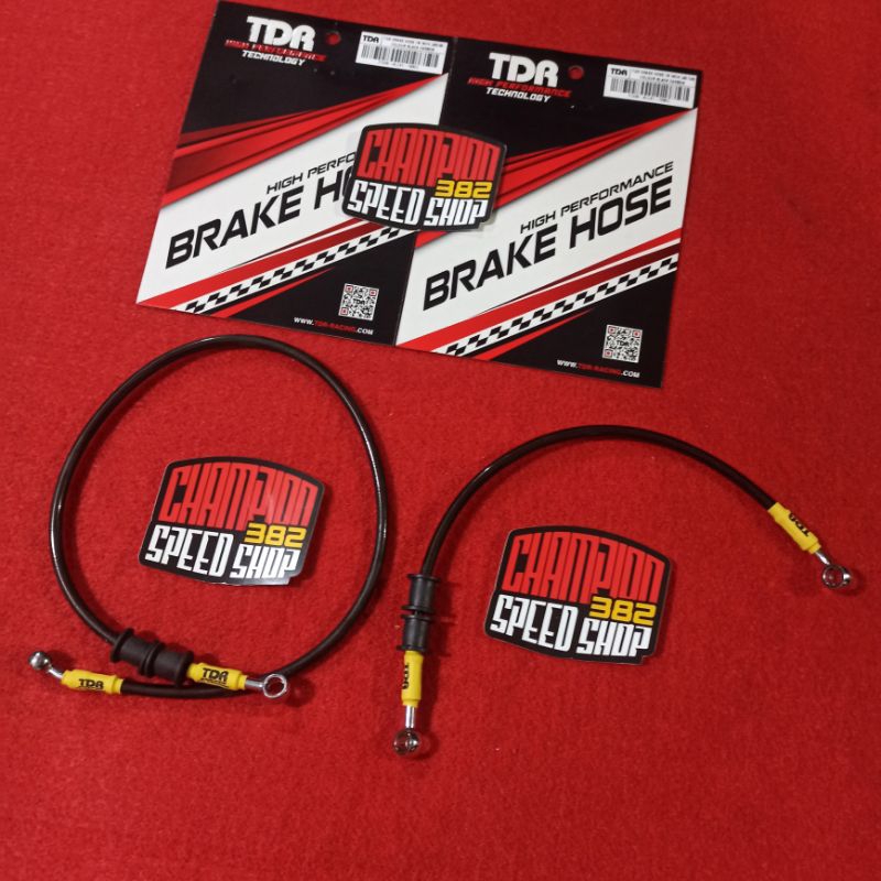 Jual Paket Selang Rem TDR Racing Black Carbon 76cm 40cm 76 cm 40 cm Original | Shopee Indonesia