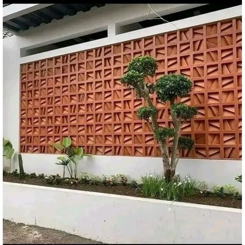 Jual roster minimalis, roster beton minimalis motif mnc merah (2sisi ...