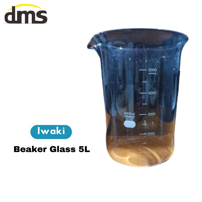 Jual Beaker Glass 5000 ml / 5 Liter, Iwaki | Shopee Indonesia