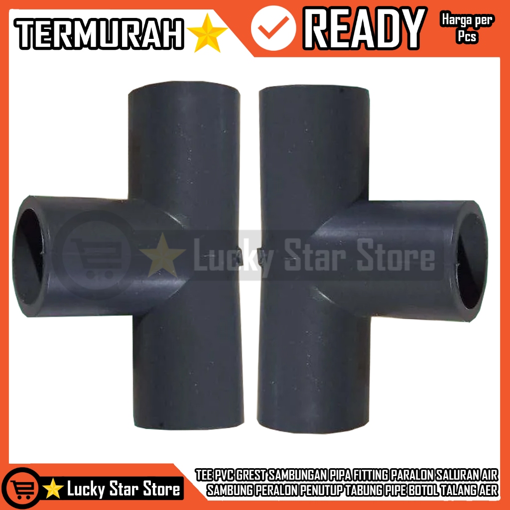 Jual Grest Tee Pvc Sambungan Pipa Fitting Paralon Saluran Air Sambung ...
