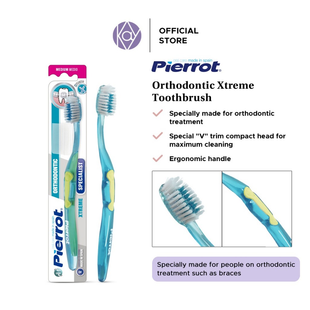 Jual Pierrot Ortho Xtreme Toothbrush Ref.14 / Sikat Gigi Ortho Brush ...