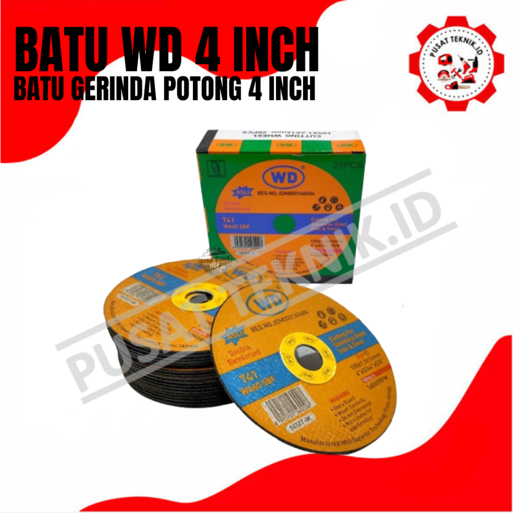 Jual BATU WD 4INCH PER 5 PCS BATU GERINDA POTONG BATU RESIBON GERINDA ...