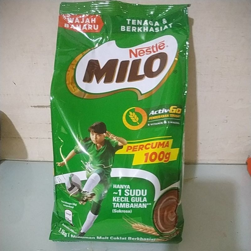 Jual Milo Active go 1kg malaysia / 1+100gram / 900gr | Shopee Indonesia