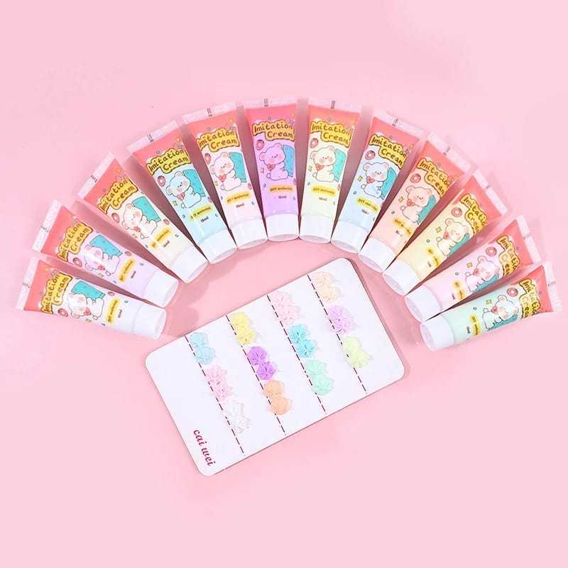 Jual Deco Cream Clay | Cream Clay Lem Krim Simulation Cream untuk Deco ...