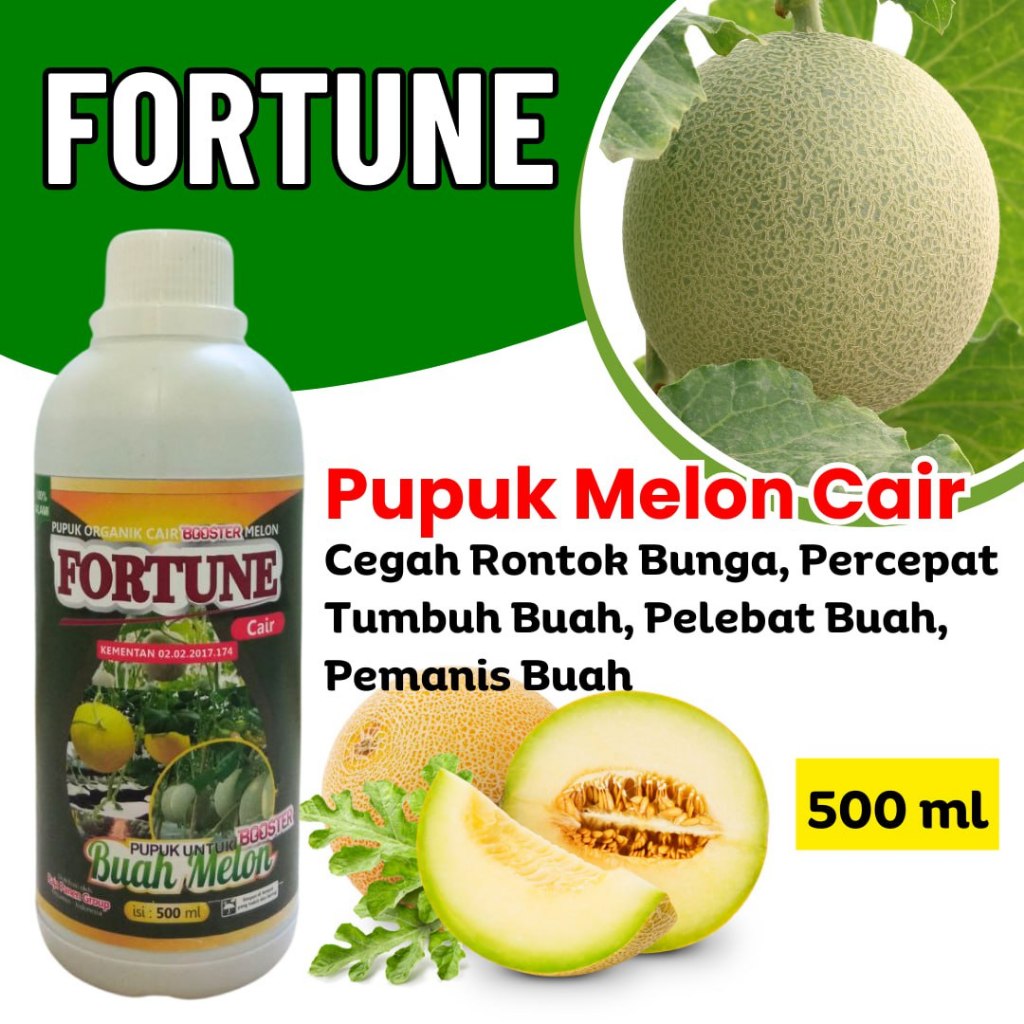 Jual Booster Melon Nutrisi Lengkap Penyubur Buah Melon, Pupuk Cair Melon Biar Manis Tahan ...