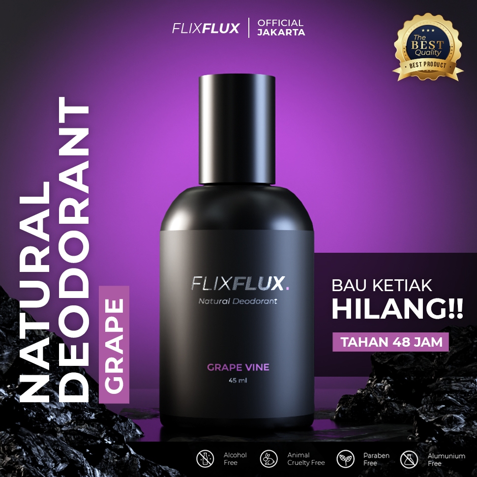 Jual FLIXFLUX NATURAL DEODORANT PREMIUM - AROMA GRAPE [ Natural dan Solusi Bau Ketiak ] | Shopee ...