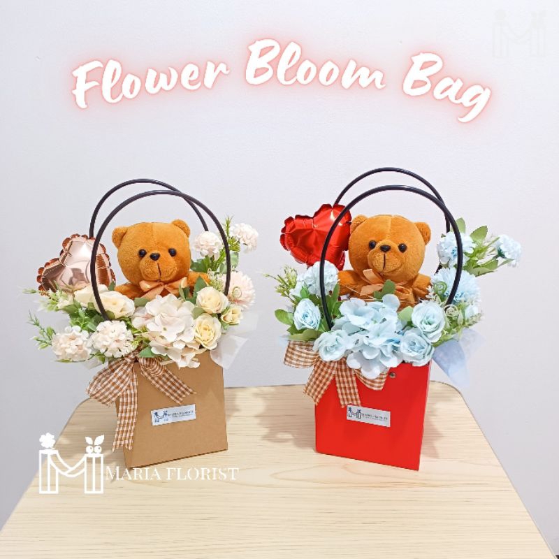 Jual KIRIM HARI INI - Bloom Box Flower Bag Bouquet LED- Buket Bunga ...