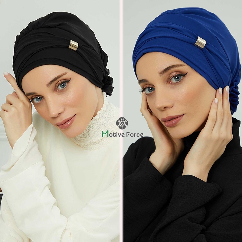 Jual Muslim Instant Turban Hat Inner Hijabs Caps Women Islamic Bandana ...
