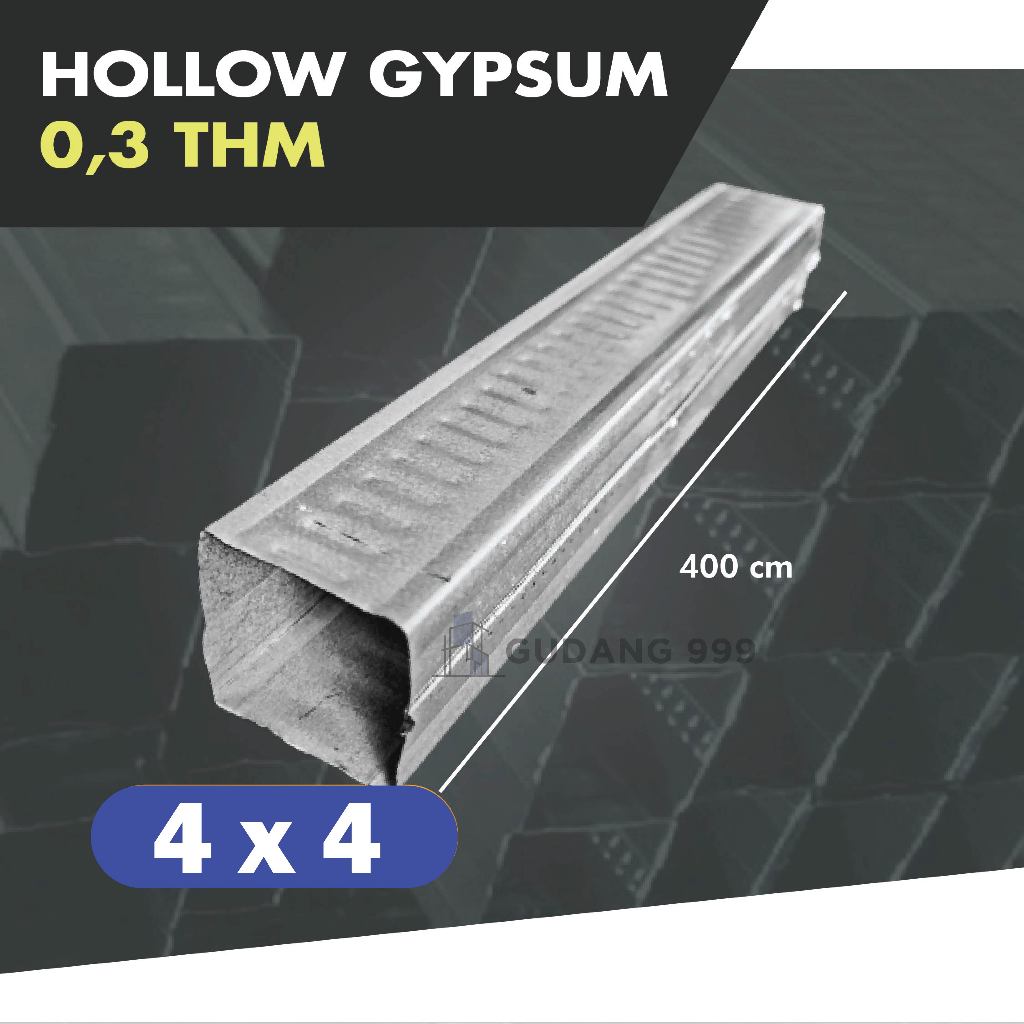Jual HOLLOW 4X4 0,3MM THM / HOLO GYPSUM GRC / HOLLOW PLAFON / HOLOW RANGKA | Shopee Indonesia