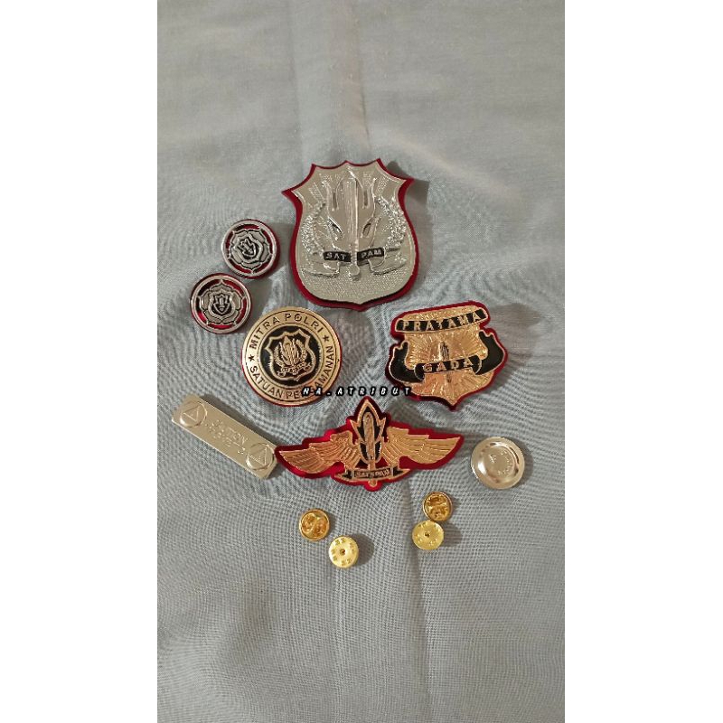 Jual PIN GADA PRATAMA MITRA POLRI MONOGRAM WING SATPAM DAN KEWENANGAN ...