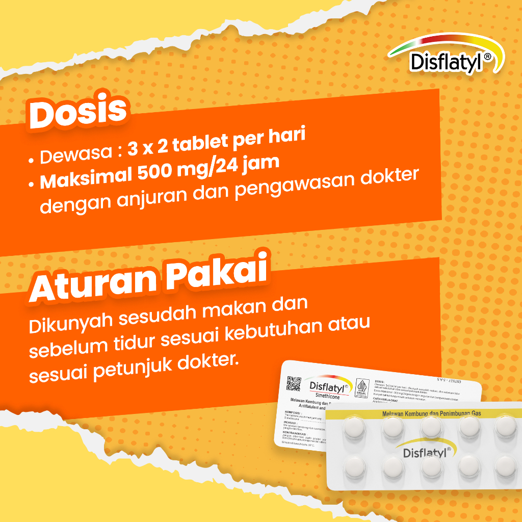 Jual DISFLATYL 40 MG 1 STRIP 10 TABLET | Shopee Indonesia