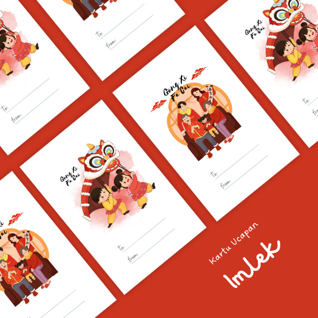Jual Kartu Ucapan IMLEK Greeting Card Lucu | Shopee Indonesia