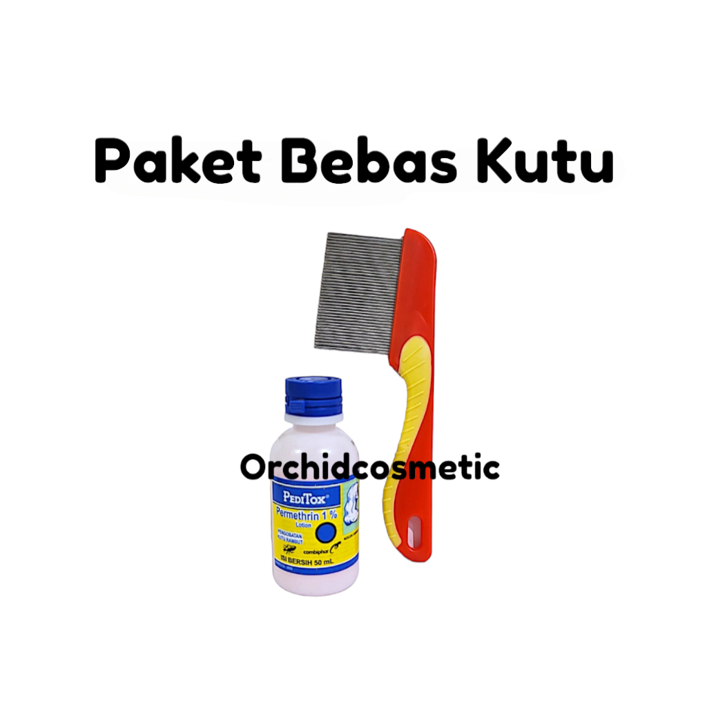 Jual PAKET PEDITOX BEBAS KUTU/ PAKET ANTI KUTU/ SISIR SERIT BESI BARU ...