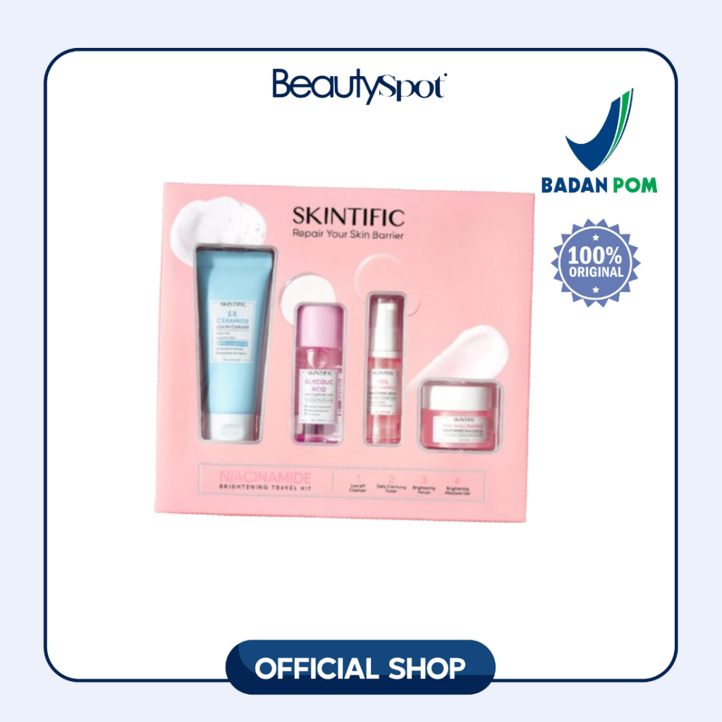 Jual SKINTIFIC Brightening Travel Kit | Shopee Indonesia