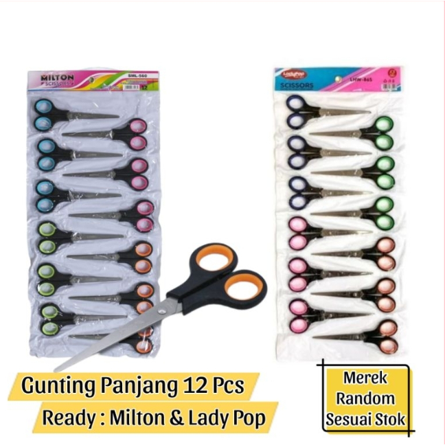 Jual (12pc) GUNTING PANJANG MURAH 6 INCH STAINLESS STEEL TAJAM | Shopee ...