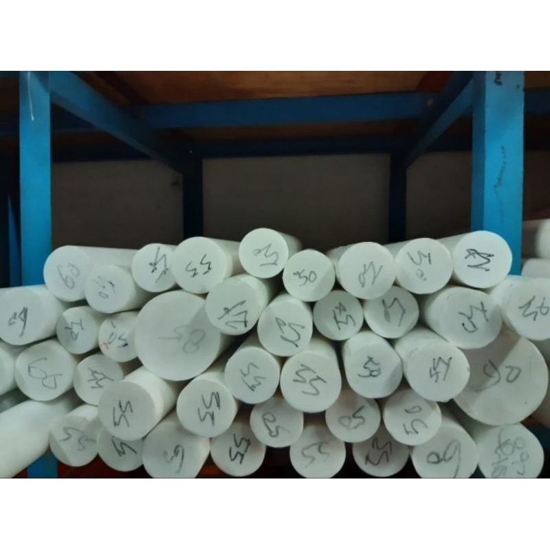 Jual ptfe teflon rod as dia 60mm x 1000mm | Shopee Indonesia