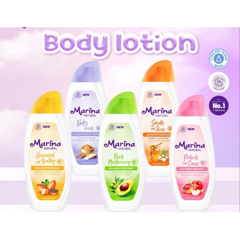 Jual Marina Hand Body Lotion Natural 75ml (1 pcs) | Shopee Indonesia