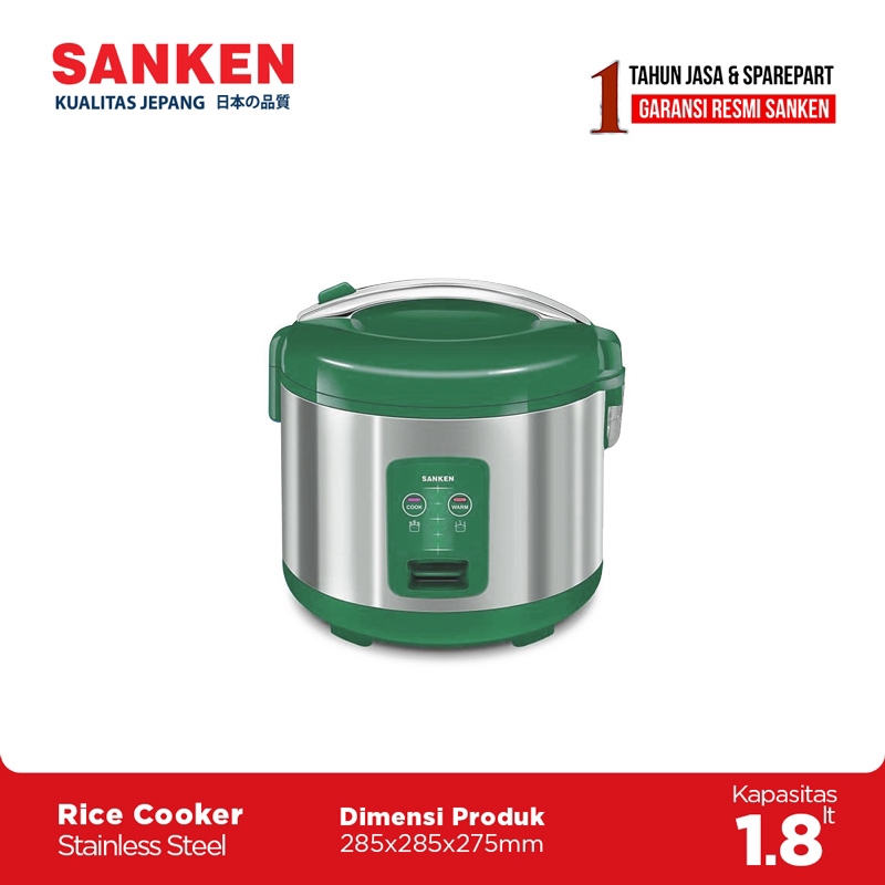 Jual Sanken Magic Com 1.8L SJ-2000M-LG Rice Cooker Hijau | Shopee Indonesia