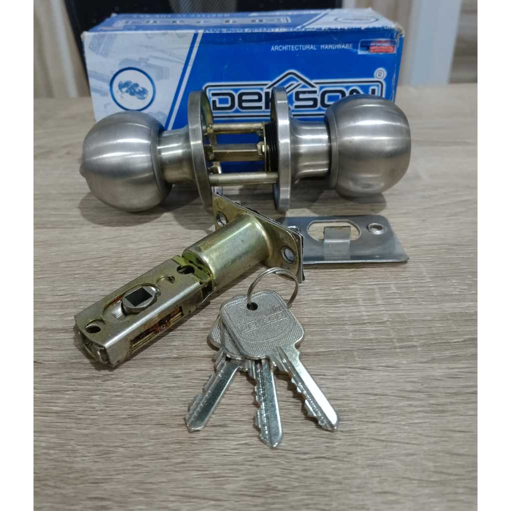 Jual KUNCI PINTU KAMAR MANDI BULAT MERK DEKSON / HANDLE PINTU BULAT ...