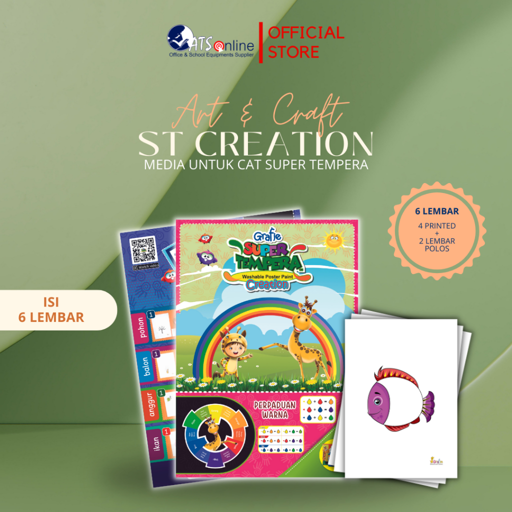 Jual GRAFIE ST CREATION Kertas Melukis Finger Painting Kreativitas Anak | Shopee Indonesia