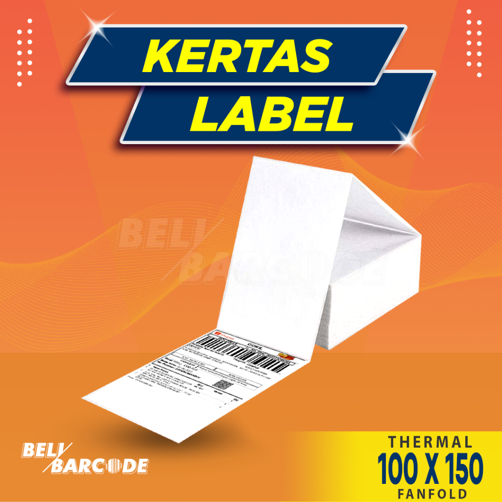 Jual Kertas Label Thermal 100 x 150 mm 1 Baris Fold A6 Stiker 100x150mm | Shopee Indonesia