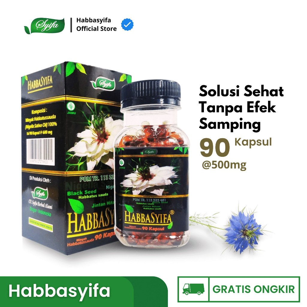 Jual HabbaSyifa 90 Kapsul | Ekstrak Habbatussauda | Jintan Hitam | Obat ...