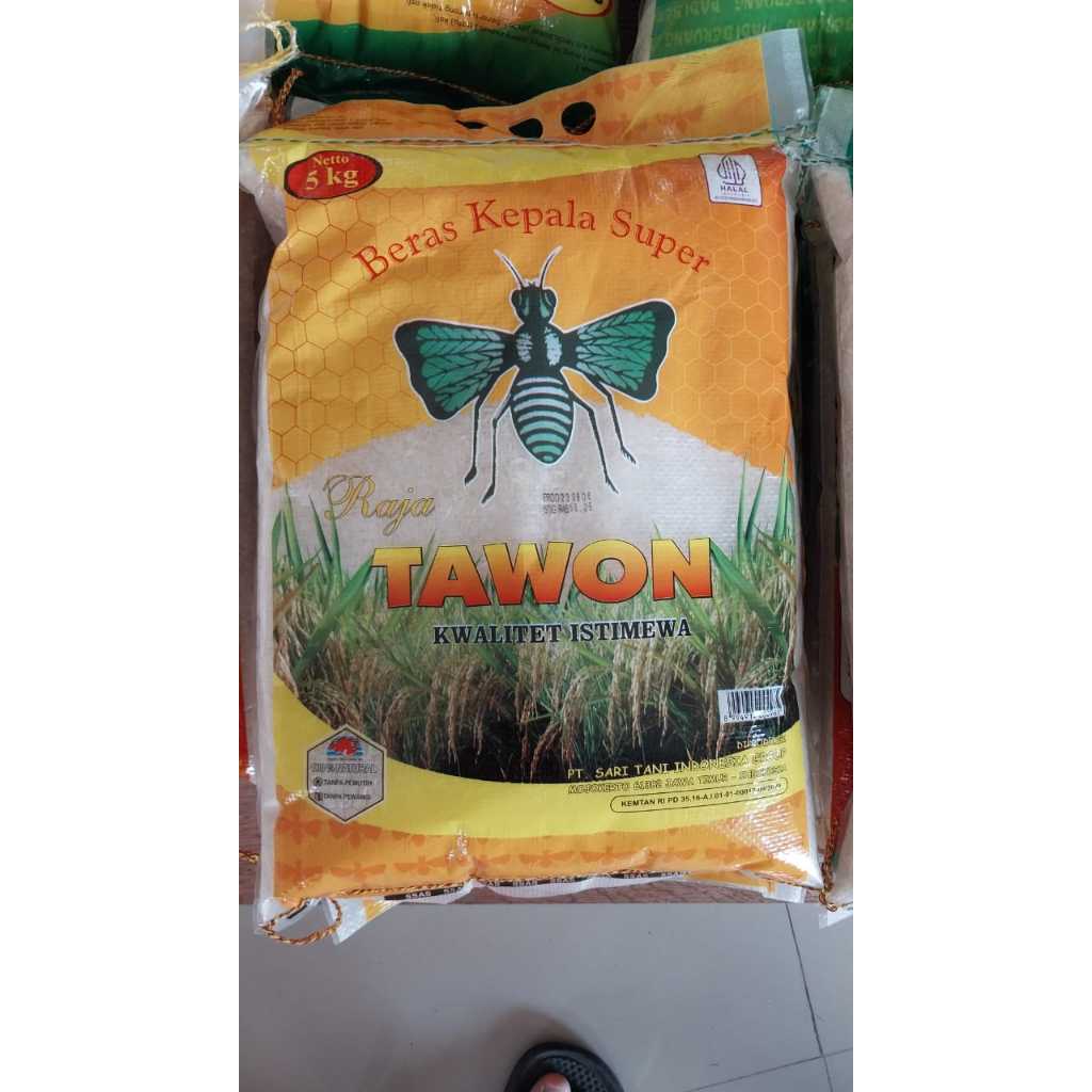 Jual Beras Kepala Super Raja Tawon Kuning 5 Kg | Shopee Indonesia
